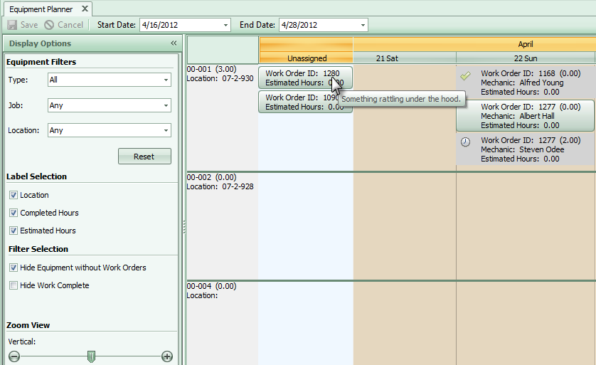 How to Use the Equipment Planner